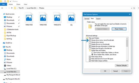 How To Enable Or Disable Thumbnail Previews In Windows 10 Technig