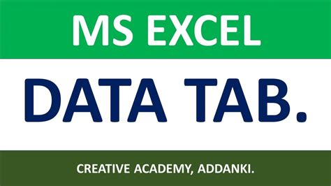 Excel Data Tab Mastery Harness The Power Of Data Management Part 2