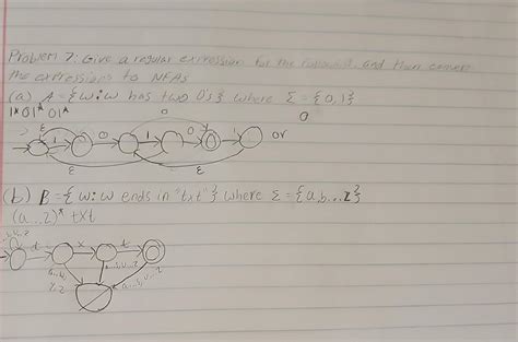Solved Did I Draw My NFAs Correctly Also Are My Regular Chegg Com