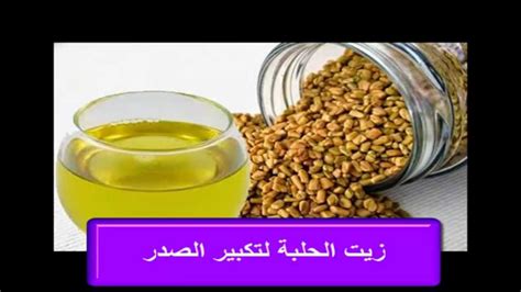 زيت الحلبة لتكبير الصدر Youtube