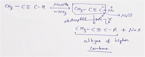 [solved] Using The Material Propyne Create A Reaction That Produces An Alkyne Please Include A