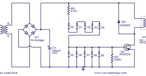 One Transistor Code Lock