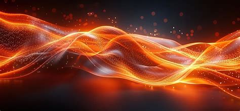주황색과 흰색의 추상적인 빛의 파도가 역동적인 시각적 흐름을 만들어냅니다 빛 파도 추상적인 배경 일러스트 및 사진 무료 다운로드 Pngtree
