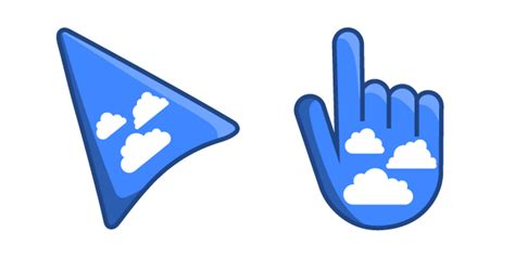 Blue Clouds Cursor Custom Cursor