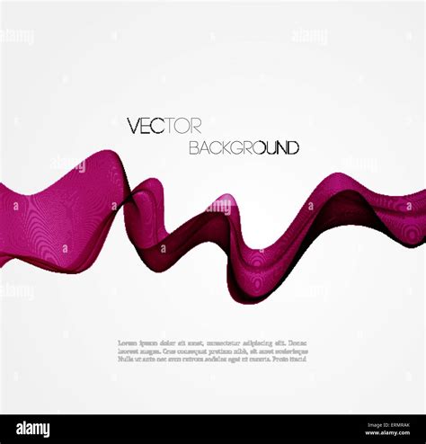Vector Abstract Violet Curved Lines Background Template Brochure Design Stock Vector Image
