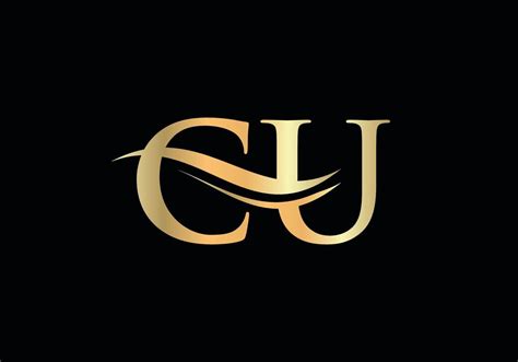 Modern Cu Logo Design For Business And Company Identity Creative Cu Letter With Luxury Concept
