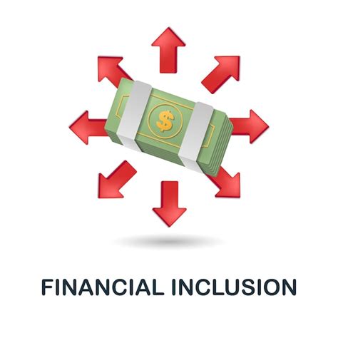Premium Vector Financial Inclusion Icon 3d Illustration From Fintech Collection Creative