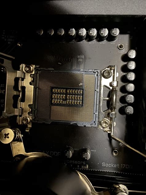 Bent Cpu Pins And Some Paste In Lga 1700 Socket Is This Thing Done For