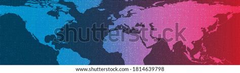 Panorama Global Network System Technology Backgroundconnection Stock Vector Royalty Free