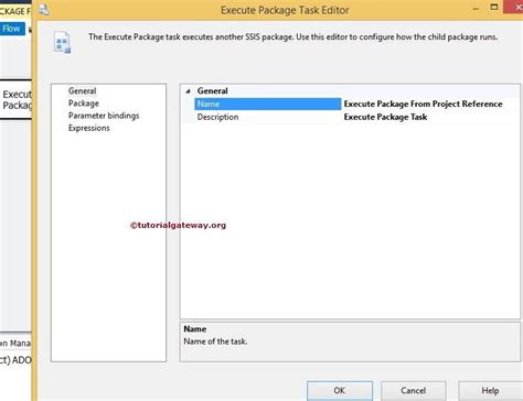 ssis execute package task project reference