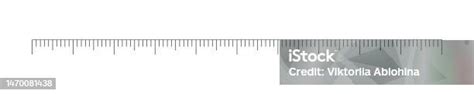 수학 눈금자 재봉 테이프 의료 또는 기상 온도계의 규모 마크업이 있는 수평 측정 차트 거리 높이 또는 길이 도구 템플릿 척도에 대한 스톡 벡터 아트 및 기타 이미지 Istock