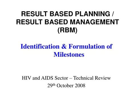 Ppt Result Based Planning Result Based Management Rbm Powerpoint Presentation Id3625225
