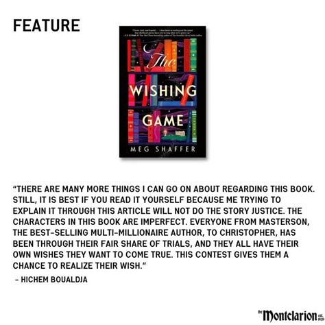 The Wishing Game Leaves Readers Wishing For More The Montclarion
