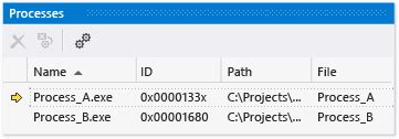 C How To Switch Process In Visual Studio Diagnostic Tools Window Stack Overflow