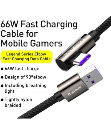 Baseus Legend Series Usb Naar Usb C Kabel W Zwart M Gsmpunt Nl