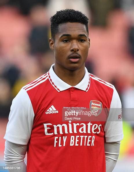 Reuell Walters Of Arsenal Lines Up Before The Fa Youth Cup Final