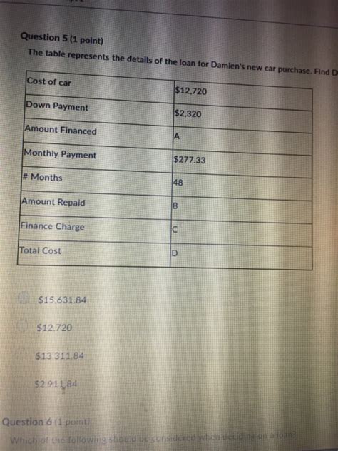 Question 9 1 Point Use These Two Tables And The Chegg