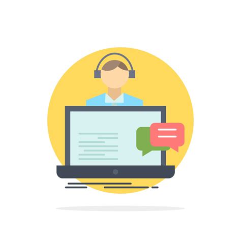 Support Chat Customer Service Help Flat Color Icon Vector 14366577 Vector Art At Vecteezy