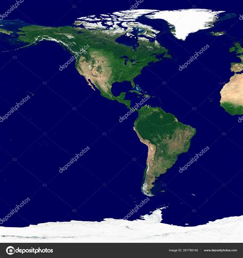 Western Hemisphere Texture Satellite Image Earth High Resolution