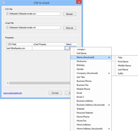 CSV To VCard Download Softpedia