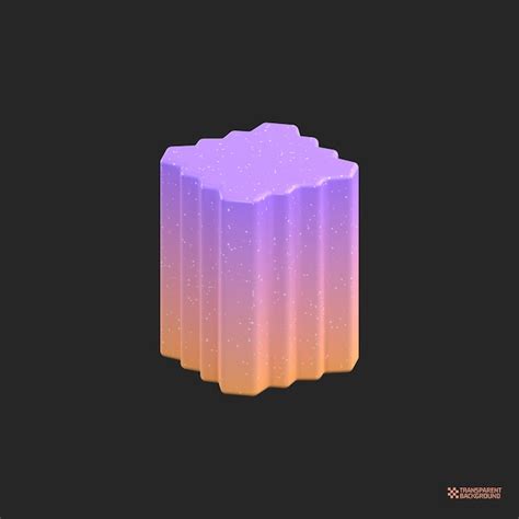 Premium Psd 3d Rendering Abstract Gradient Object Art Geometric Shapes