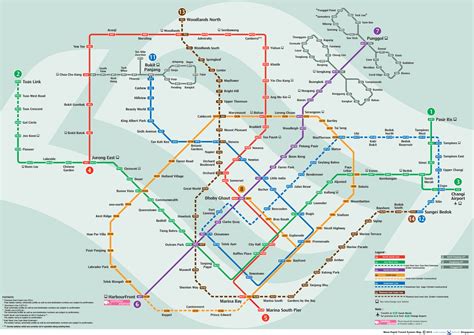 Singapore Mrt Lines System Map Gbsoru