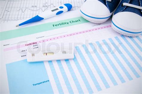 Pregnancy Test On Fertility Chart Stock Image Colourbox Pregnancy Test On Fertility Chart Stock Image Colourbox