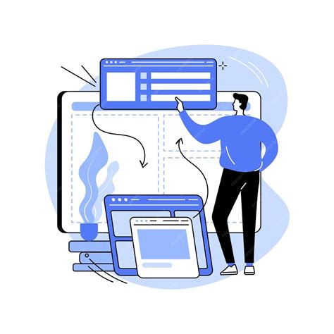 Premium Vector Front End Development Abstract Concept Vector Illustration