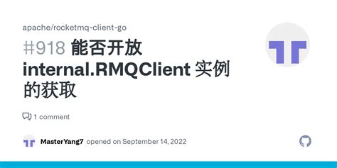 Internal Rmqclient Issue Apache Rocketmq Client Go