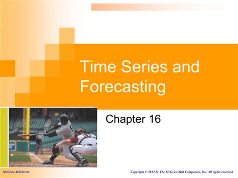 Time Series And Forecasting