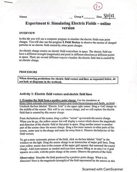 Physics 2 In Class Lab6 PHYS 152 Studocu