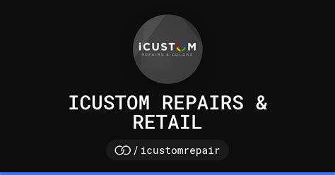 Icustom Repairs And Retail Icustomrepair · Soloto