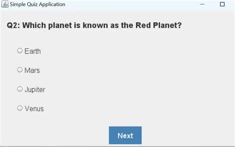 Quiz Application System Using Java Codewithcurious