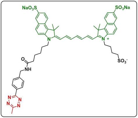 Disulfo Icg Me Tetrazine二磺酸 吲哚菁绿 甲基四嗪良好的水溶性 哔哩哔哩