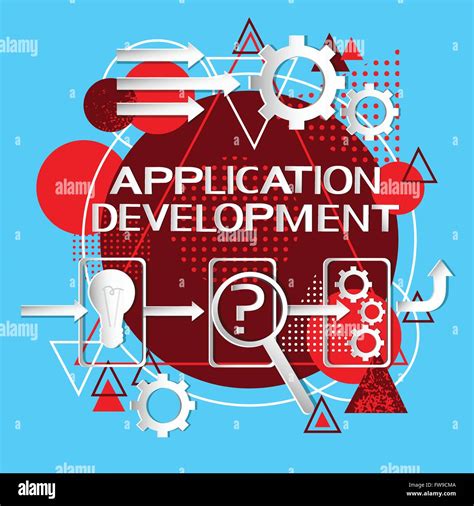 Application Development Concept Coding Stock Vector Image And Art Alamy