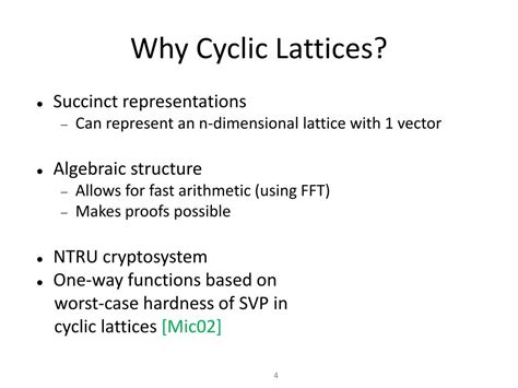 PPT Ideal Lattices PowerPoint Presentation Free Download ID