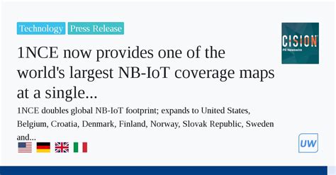 1nce Now Provides One Of The Worlds Largest Nb Iot Coverage Maps At A Single Price News