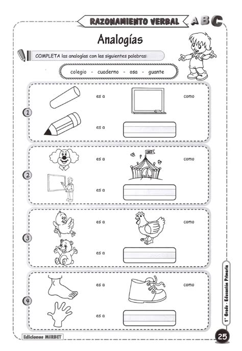Razonamiento Verbal 1er Grado Pdf Artofit