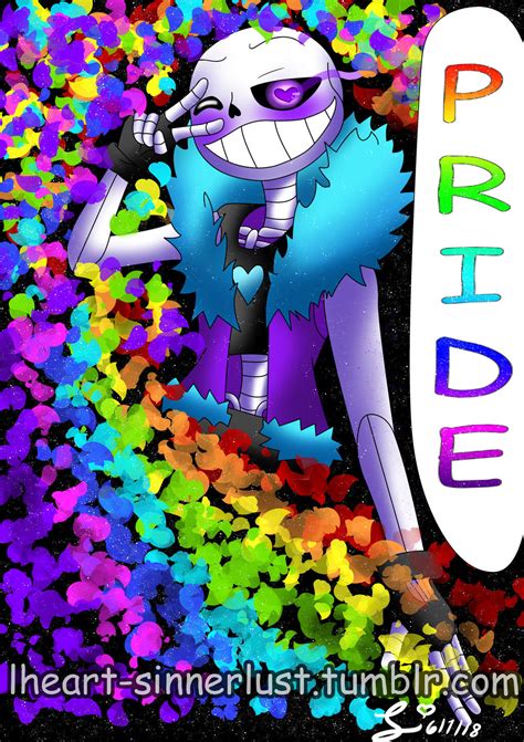 Underlust Sans Happy Pride Month By Lheart Sinnerlust On Deviantart