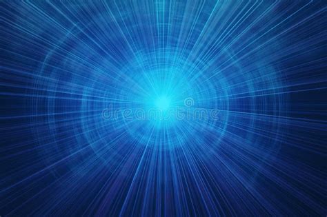 Abstract Blue Gradient Background With Radiating Lines Creates Dynamic Futuristic Design