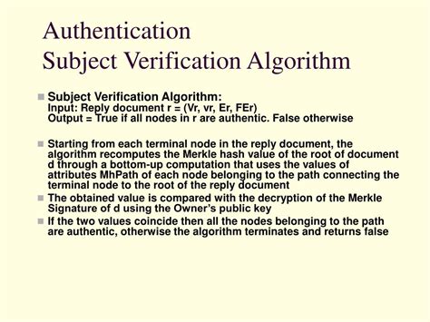 Ppt Secure And Selective Authentication And Access Control Of Xml