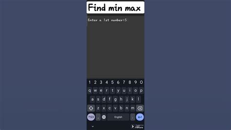Find Min Max Number Using If Else Statment Coding Codlovers Code Shorts C Youtube