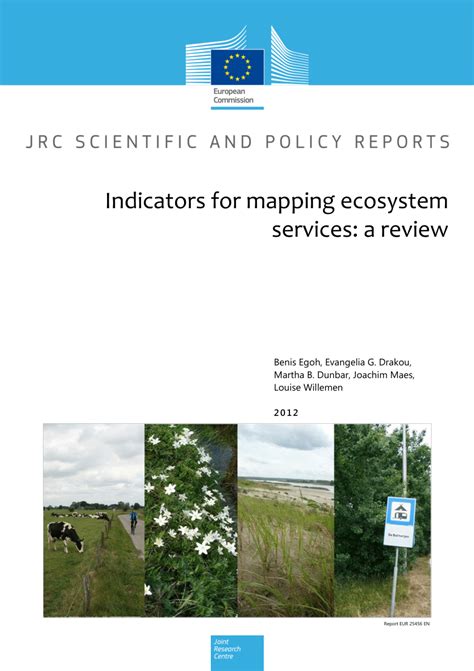 Pdf Indicators For Mapping Ecosystem Services A Review