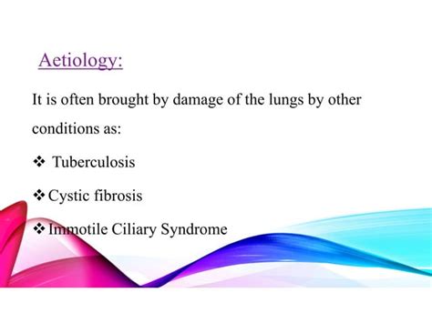 Bronchiectasis Ppt Pdf