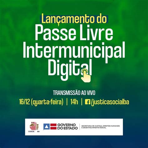 Governo Do Estado Lança Passe Livre Intermunicipal Digital Para Pessoas
