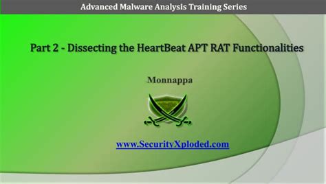 Advanced Malware Analysis Training Session 11 Part 2 Dissecting The Heartbeat Rat