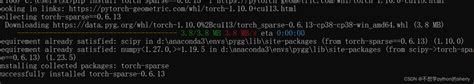 Pyg安装——error Failed Building Wheel For Torch Sparse Csdn博客