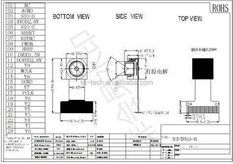 Taidacent 24 Pin Flex Fpc Camera 65 Degree 2mp Ip Camera Module Esp32