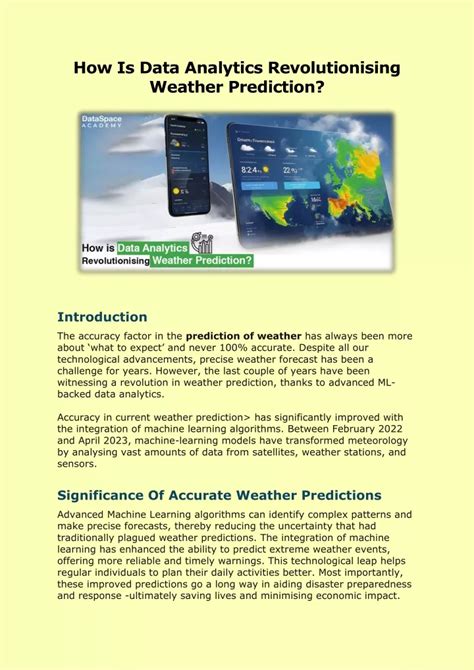 Ppt How Is Data Analytics Revolutionising Weather Prediction Powerpoint Presentation Id 13291562