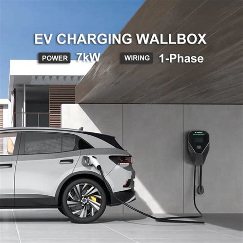 Wallbox Electric Car Charge Ev Charging Station 7kw Ev Charger